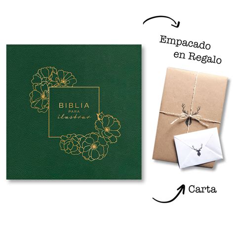 Biblia RVR Para Ilustrar Verde Simil Piel Apuntes Libreria