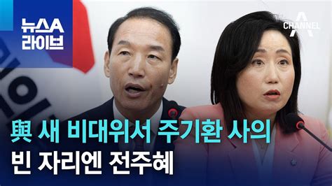 국민의힘 새 비대위서 주기환 사의빈 자리엔 전주혜 뉴스a 라이브 Youtube
