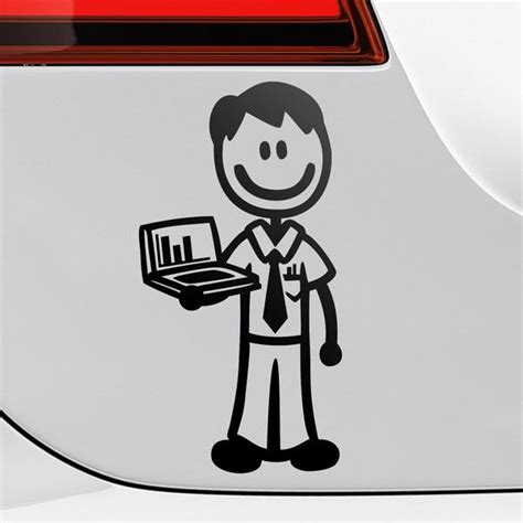 Aufkleber Familie für Auto Computer Papa WebWandtattoo