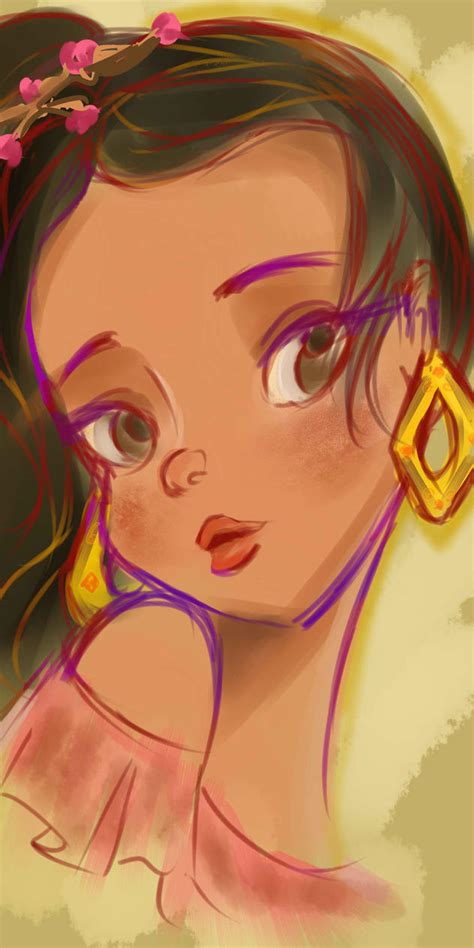 Elena Of Avalor Sketch By Africanamericananime On Deviantart