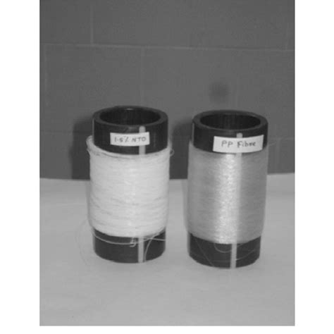 Photographs Of Neat Pp Fiber And Pptio 2 Nanocomposite Fiber