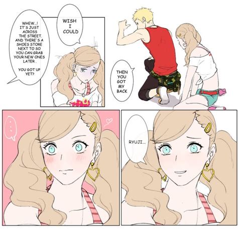 Ryuji Helps Ann With Her Bruise Rpersona5