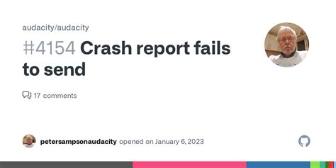 Crash Report Fails To Send · Issue 4154 · Audacityaudacity · Github