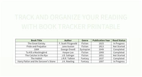 Free Book Tracker Templates For Google Sheets And Microsoft Excel