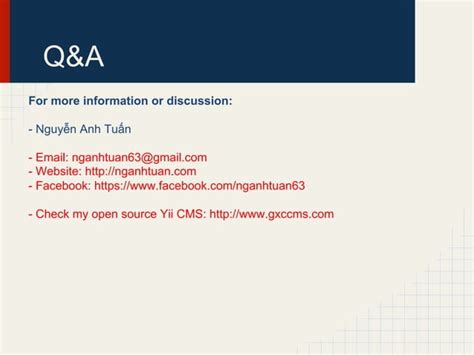 Introduction Yii Framework Ppt