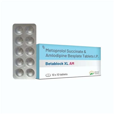 Betablock Xl Am Metoprolol Succinate Amlodipine Besylate Tablets Ip