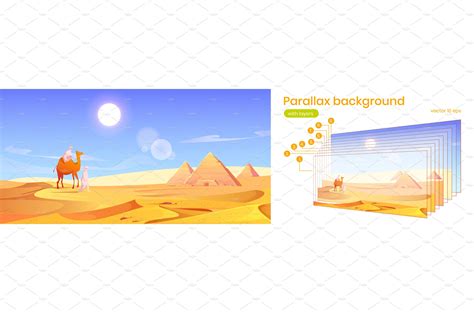 Parallax Background Egypt Desert Masterbundles