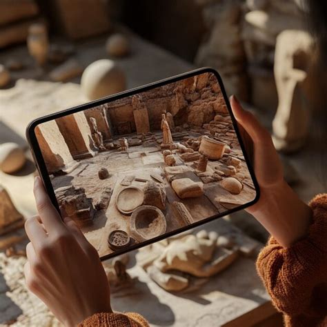 Interactive Ar Educational Tool Displaying 3d Models Of Historical Artifacts Premium Ai