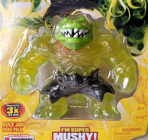 Heroes Of Goo Jit Zu Goo Shifters Rock Jaw Hero Pack Super Mushy Figure