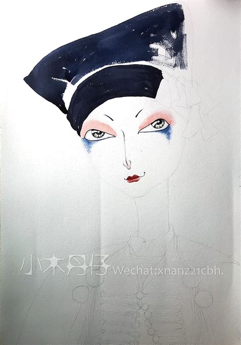 水彩人物手绘⑥ 云南少数民族·布朗族小枬仔 站酷zcool