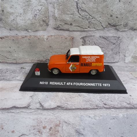 Orange Van Renault 4f4 Fourgonnette 1973 Model Vehicle France Diecast