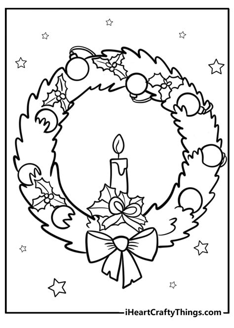 Wreath Coloring Page