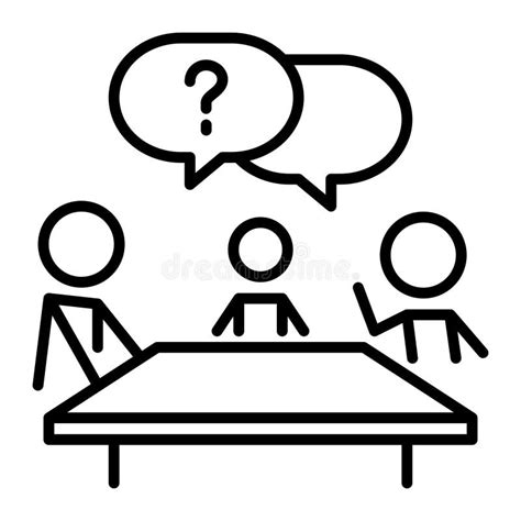 Stick Man Figure Conversation Communication Stock Illustrations Stick Man Figure