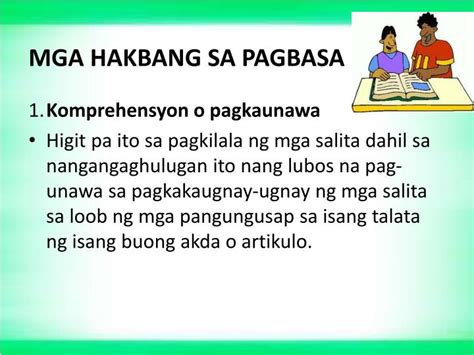 Unang Hakbang Sa Pagbasa Aralin Paggamit Ng Mga Salitang Ang At My