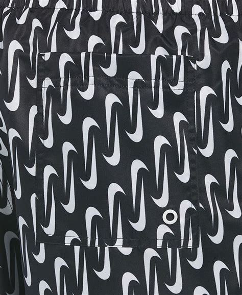 Nike Mens Swoosh Link Graphic Volley 7 Swim Trunks Macys