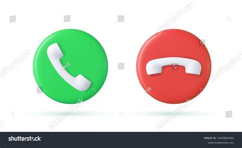 3d red green yes no buttons stock vector royalty free 2433602401
