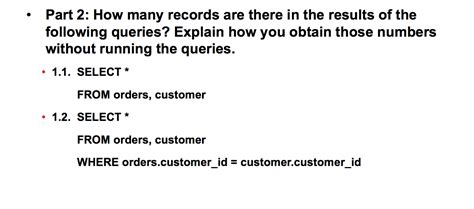 Solved Part Consider These Two Tables Show Their Join Chegg