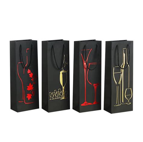 Eco Friendly Custom Design Red Wine Bags Reusable Wine Paper Bag Buy