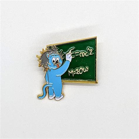 Catstein Enamel Pin Albert Einstein Cat Science Lover T Etsy