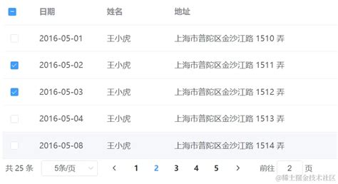 element中的table组件，分页时如何还能保留多选框选中的数据在开发过程中，需要实现这样一个需求，需要选取表格中的 掘金
