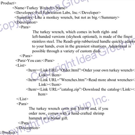 An Example Of Text Centric Xml Document Download Scientific Diagram