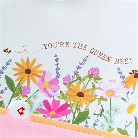 Bee U Tiful Mom Queen Bee Plushpop Card Lovepop