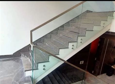 Silver Stairs Ss Frame Staircase Railing For Residential At Rs 1350