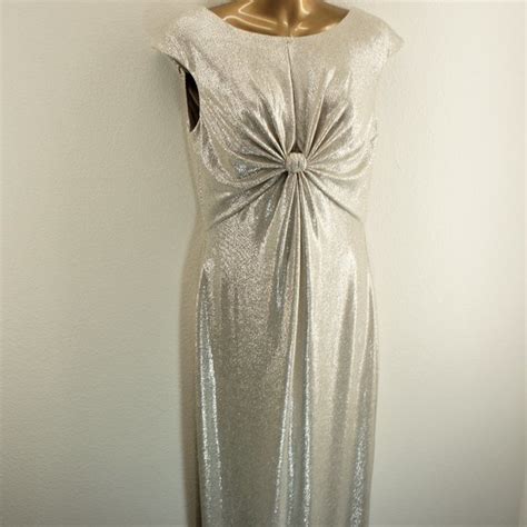 Vince Camuto Dresses Vince Camuto Gold Metallic Knot Maxi Dress