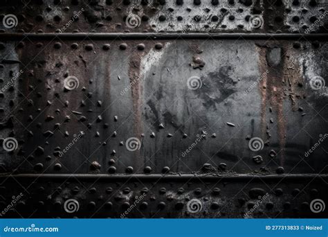 Metal Background Texture With Realistic Rust Stock Illustration