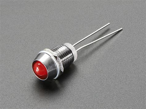 5mm Chromed Metal Narrow Bevel LED Holder Pack Of 5 ID 2176 2 95