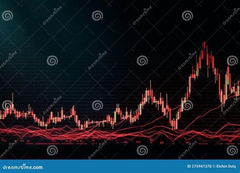 A Stock Chart With A Line Graph On It Stock Market Or Forex Trading Grap Stock Illustration