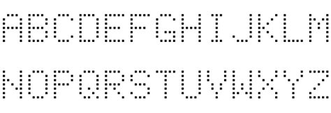 Dot Matrix Font Microsoft Word Polarpad