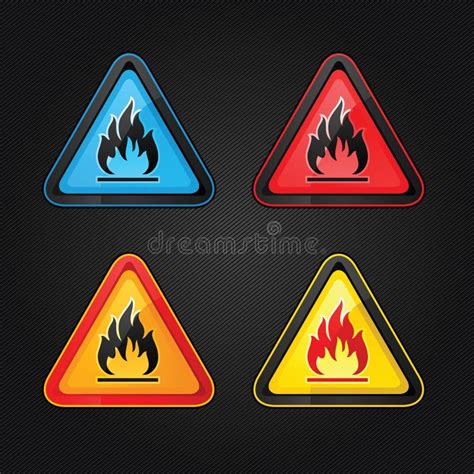Icône De Conditionnement Inflammable Symbole Du Logo Du Feu De Flamme