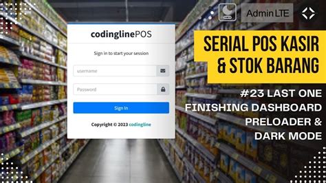 Belajar Membuat Web POS Kasir Dgn PHP MySQL Eps 23 Finishing