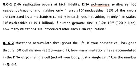 SOLVED DNA Replication Occurs At High Fidelity DNA Polymerase Synthesizes Nucleotides