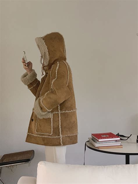 앙또드 당일출고 반지 후드 양털 무스탕 스웨이드 겨울 리버시블 무스탕