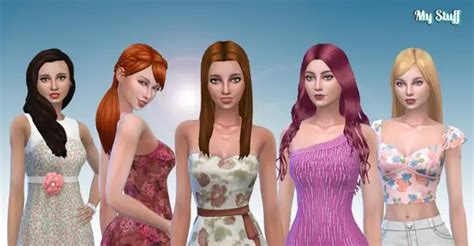 Mystufforigin Female Long Hair Pack 13 Sims 4 Hairs