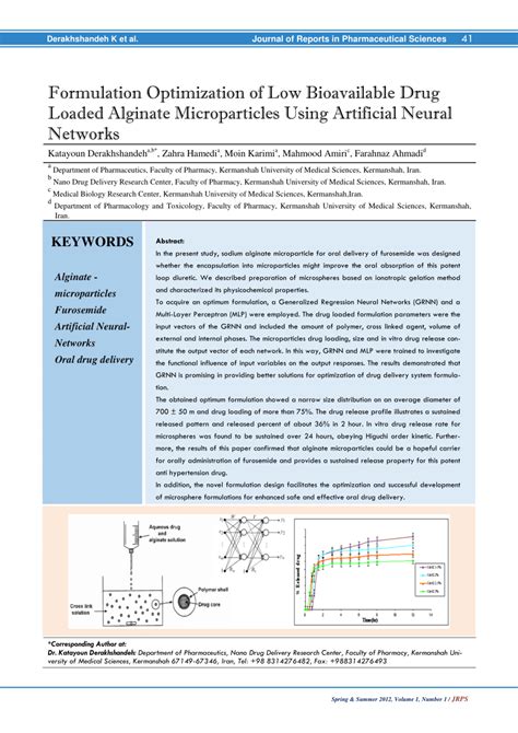 Pdf Formulation Optimization Of Low Bioavailable Drug Loaded Alginate