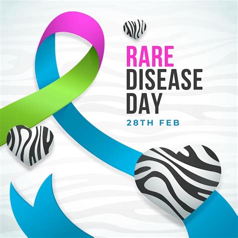 Premium Vector Gradient Rare Disease Day Illustration With Ribbon