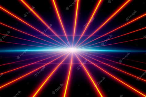 Premium Photo Neon Lights Retro Cyberpunk Lasers And Light Overlays
