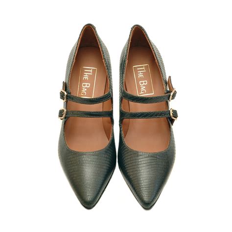 The Bag Mary Jane Green Pumps