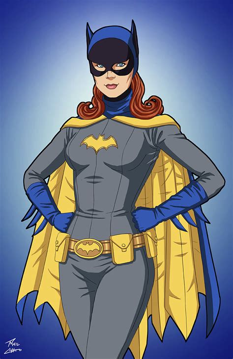 Batgirl Yvonne Craig Gray And Blue By Phil Cho On Deviantart