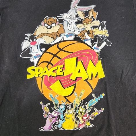 Space Jam Tune And Goon Squad T Shirt Men Large Black B Gem
