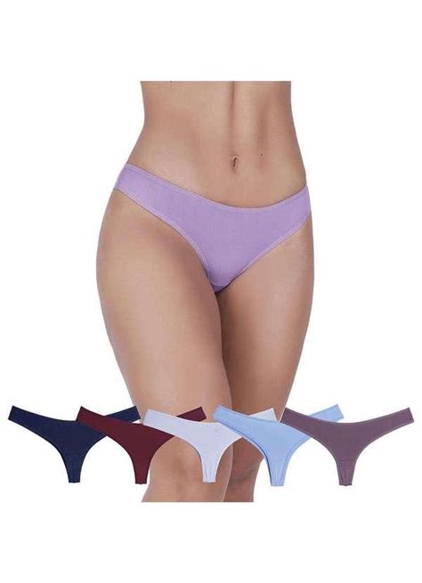 Kit 5 Calcinhas Essencial Microfibra Fio Duplo Concept Lingerie