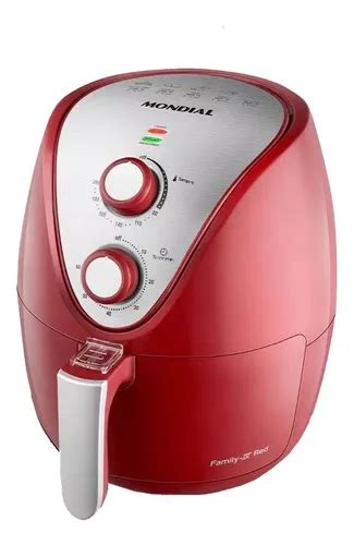 Air Fryer Mondial New Practic De L Cor Vermelho Inox V