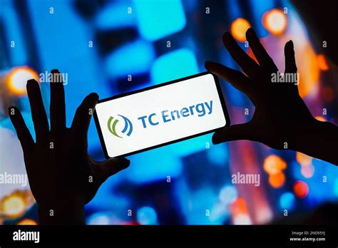 In This Photo Illustration The TC Energy Corporation Logo Is Seen Displayed On A Smartphone