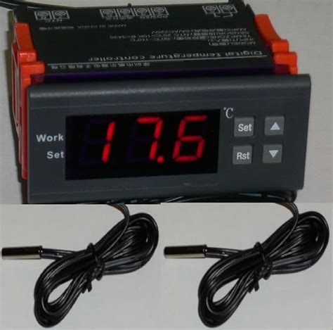 Differential Temperature Controller T2 T1 Thermostat Water Heater Pool