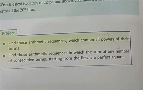 Write The Next Two Lines Of The Pattern Above StudyX