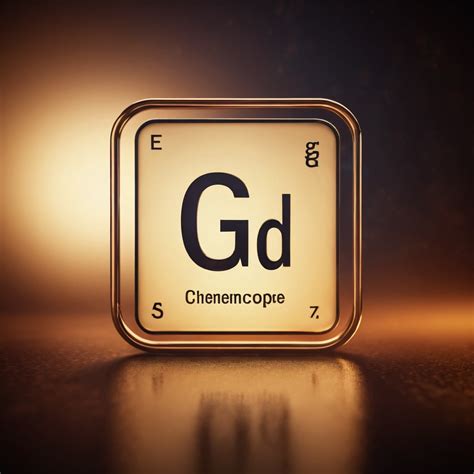 Gadolinium Atomic Symbol Character Stable Diffusion Online