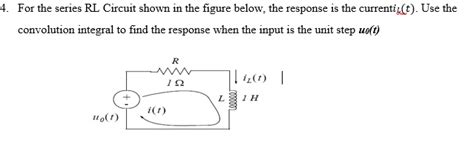 Solved For The Series Rl Circuit Shown In The Figure Below The